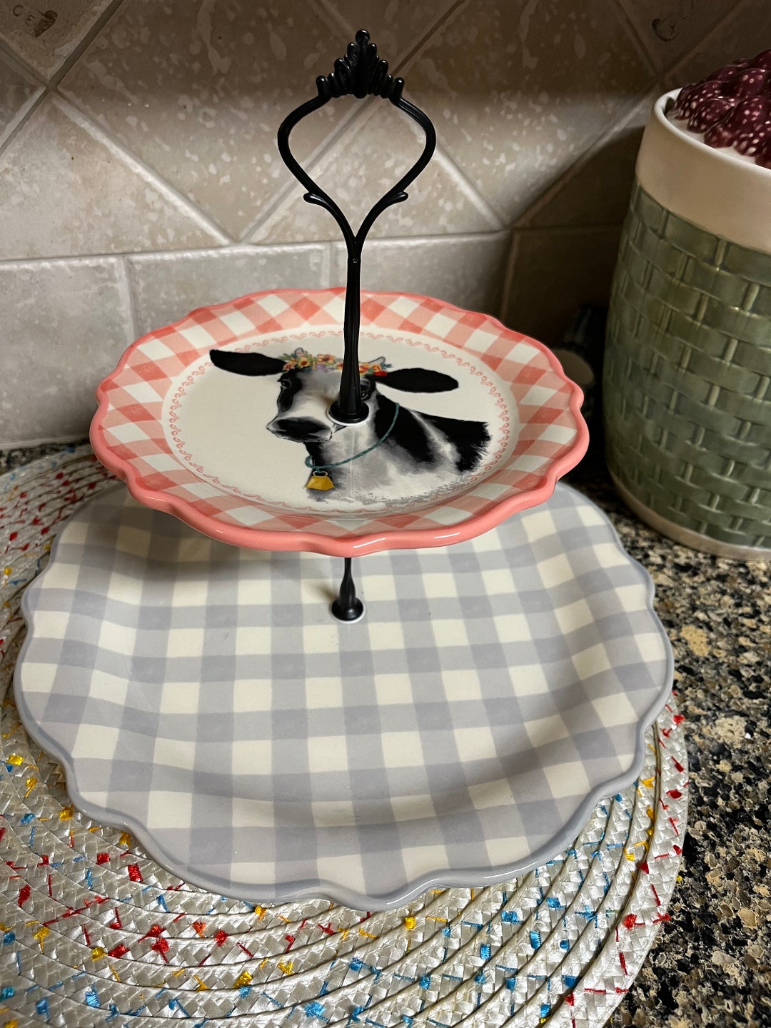 Vintage Pioneer Woman Cow Tray Western Snack Tray Tidbit Tray Party ...