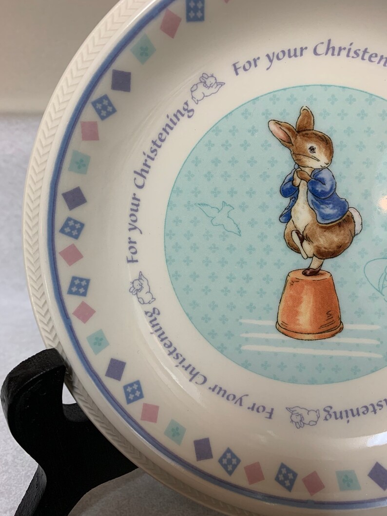 Vintage Wedgwood Peter Rabbit Christening Plate Baby Plate - Etsy