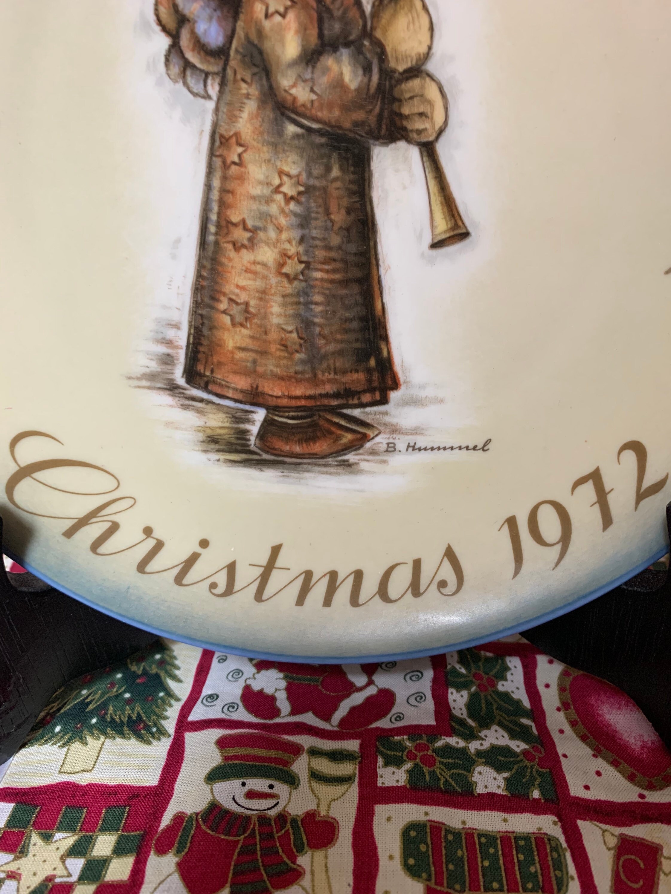 Vintage Hummel 1972 Christmas Plate Angel and Musical | Etsy