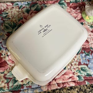 Corningware Cornflower Rectangular 1 1/2 Quart Baking Pan Serving Dish P-4-B Housewarming Gift ...