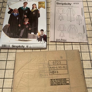 Simplicity Sewing Pattern 8723 Harry Potter Costume Harry Potter ...