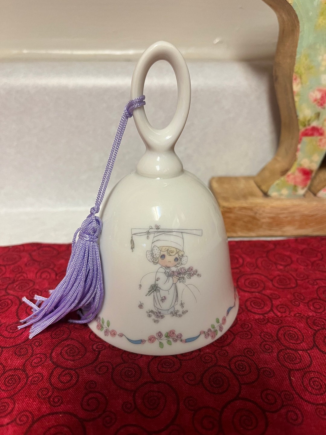 Vintage Precious Moments Graduation Bell Collectible Figurine Birthday ...