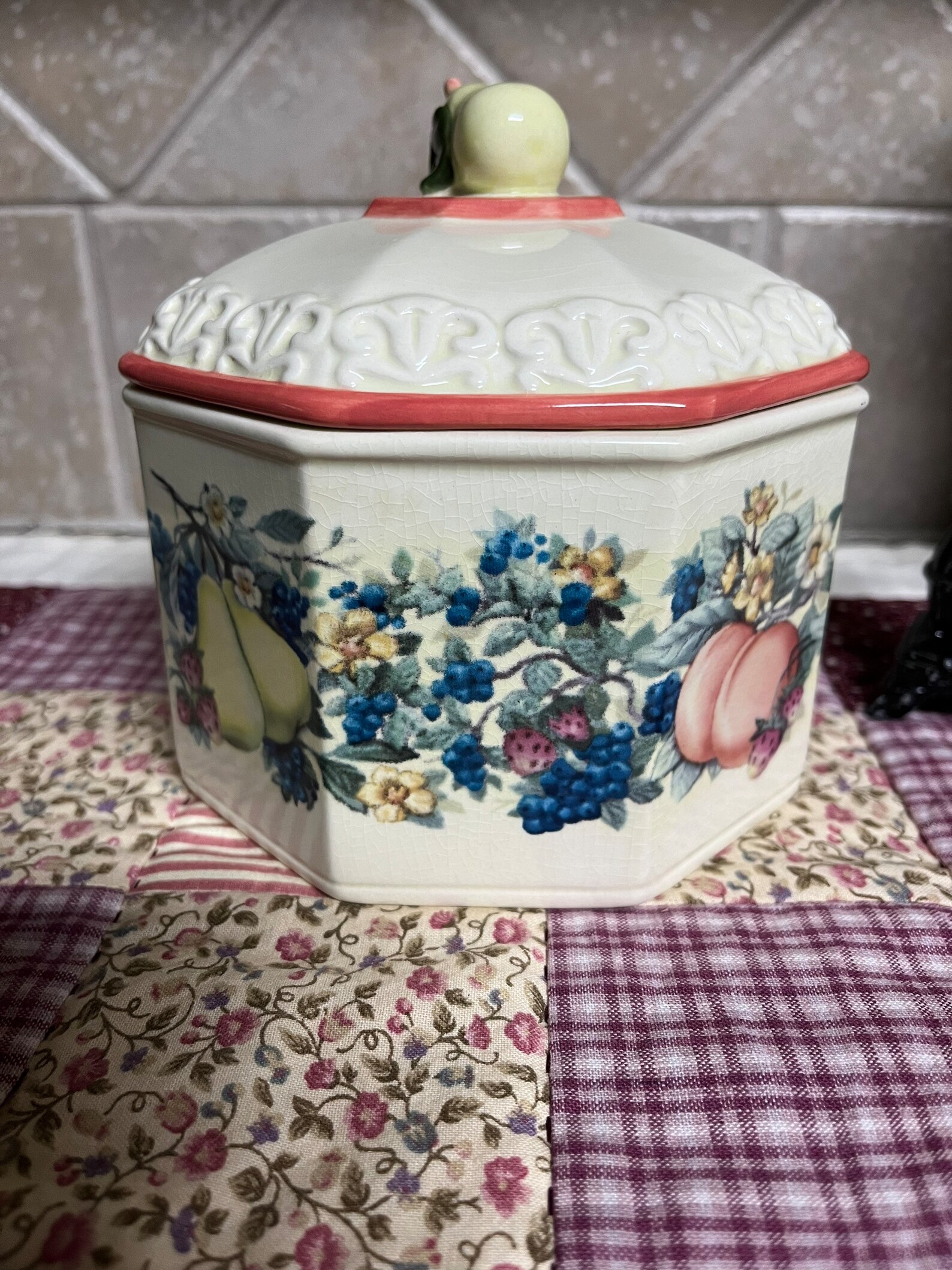 Vintage Avon Sweet Country Harvest Small Canister Kitchen - Etsy