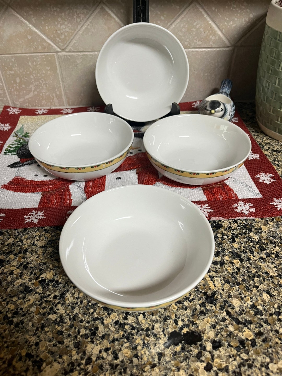 Vintage Gibson China Snowman Frolic Cereal Bowl or Soup Bowl Set 4 ...