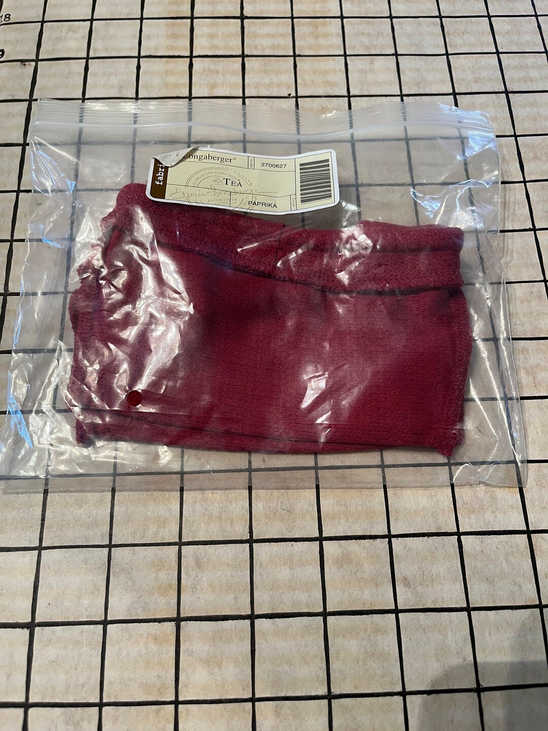 Longaberger Tea Paprika Liner Fabric Basket Liner Home Decor Red Basket ...