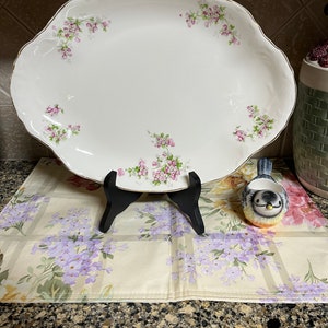 Vintage WS George Radisson Platter Dainty Purple Floral Large Serving ...