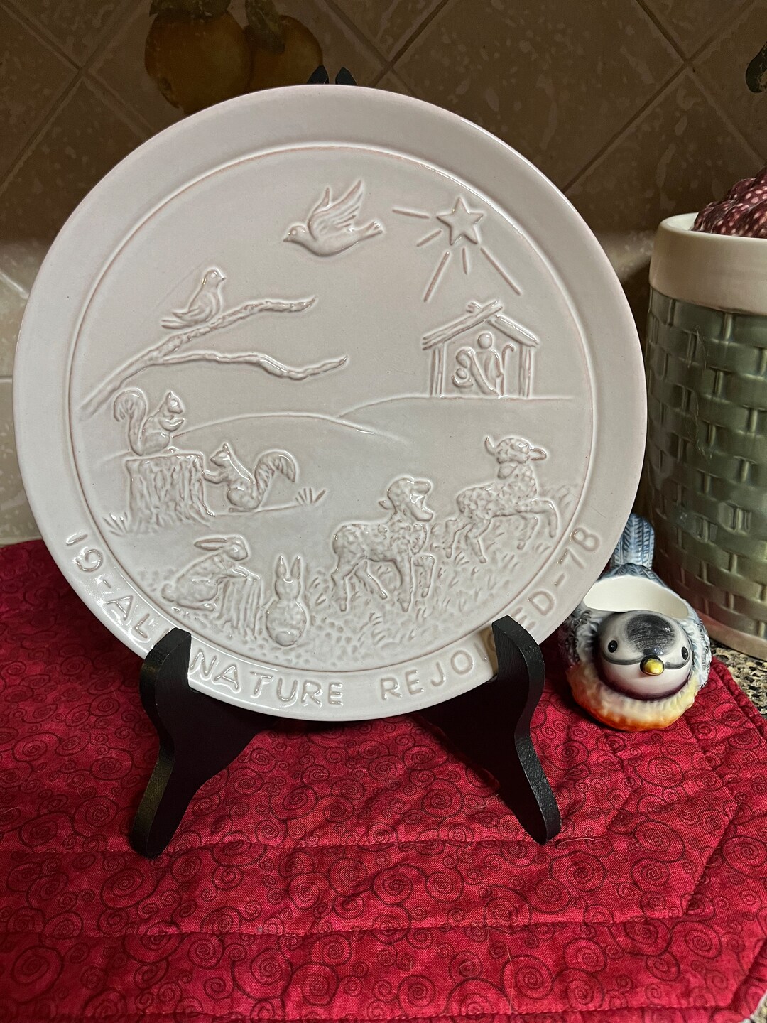 Vintage Frankoma Religious Plate 1978 Nature Rejoiced Plate Joniece ...