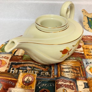 Vintage Superior Hall China Aladdin Tea Pot Autumn Leaf Mary Dunbar ...