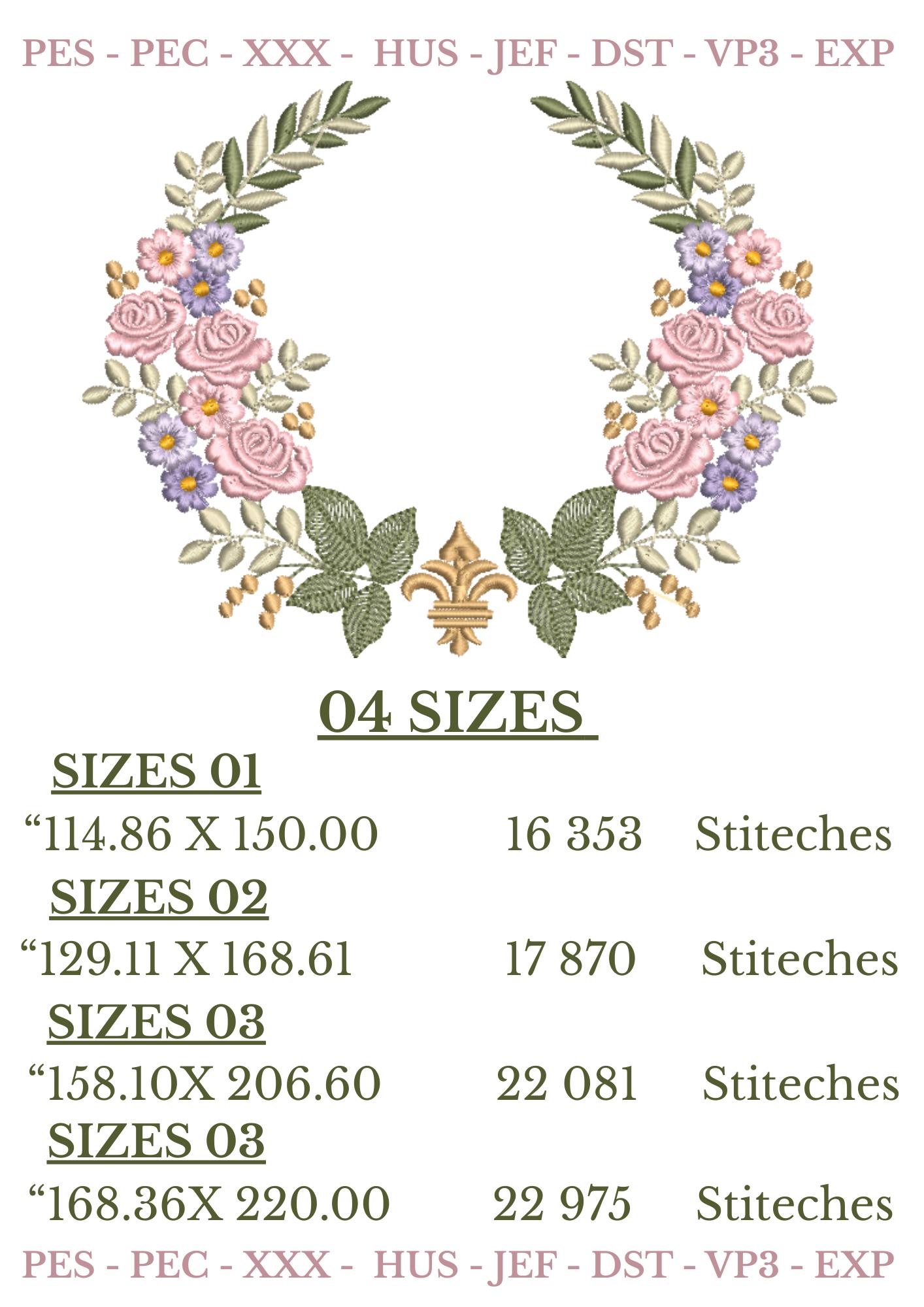 Monogram Frame Embroidery Designs - Flower Embroidery Design - Machine ...