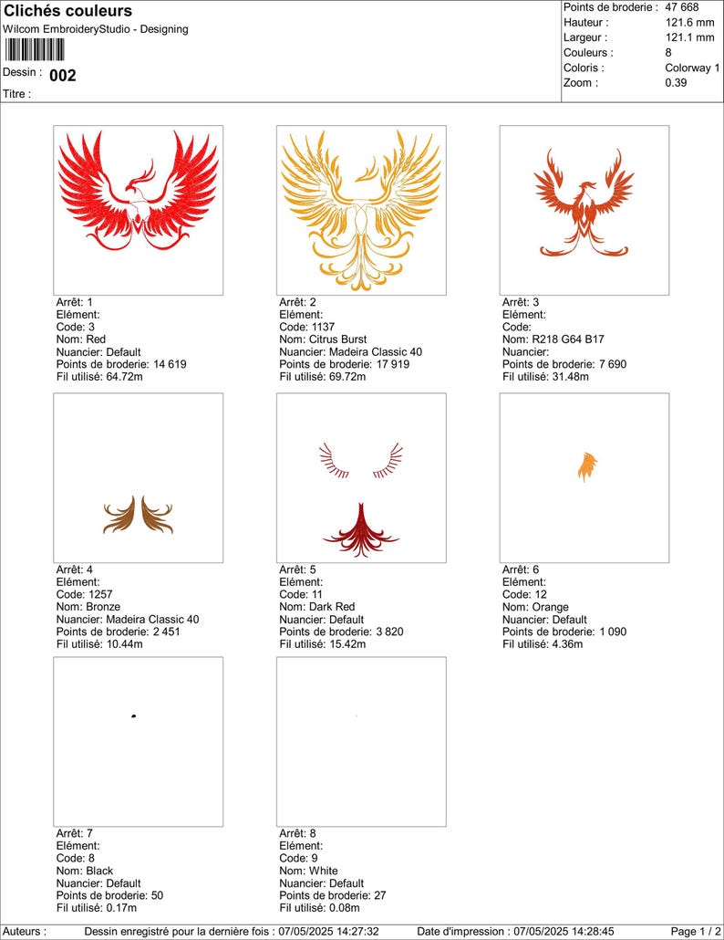 Phoenix Embroidery Pattern Phoenix Embroidery File Phoenix Bird Machine ...