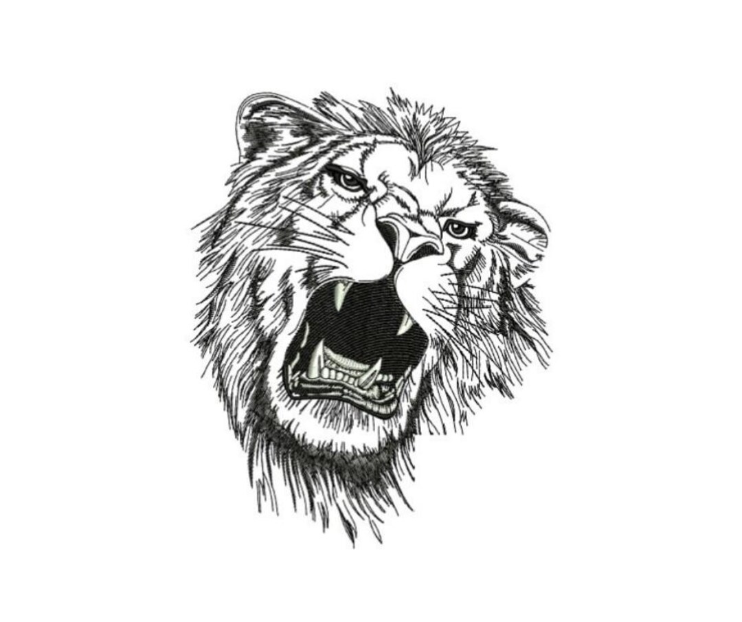 Lion Series Machine Embroidery Design 3 Sizes to Download - Etsy