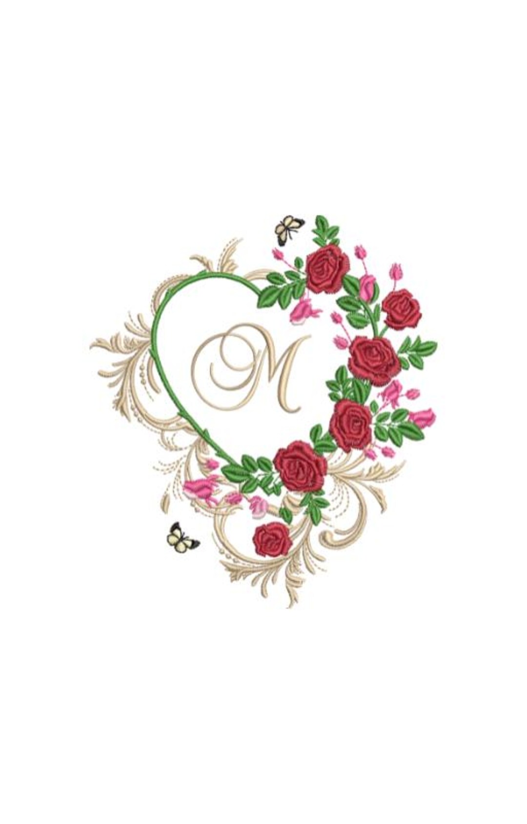 Monogram Frame Embroidery Machine Designs 3 Sizes Wedding Monogram ...