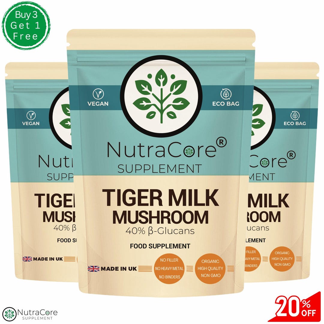 Tiger Milk Mushroom Capsules 5000mg Mushroom Powder High Potency ...