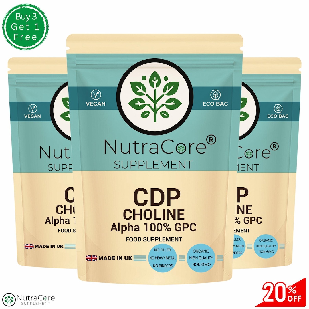 CDP Choline Alpha 100% GPC Capsules 600mg | High-grade Natural Powder ...