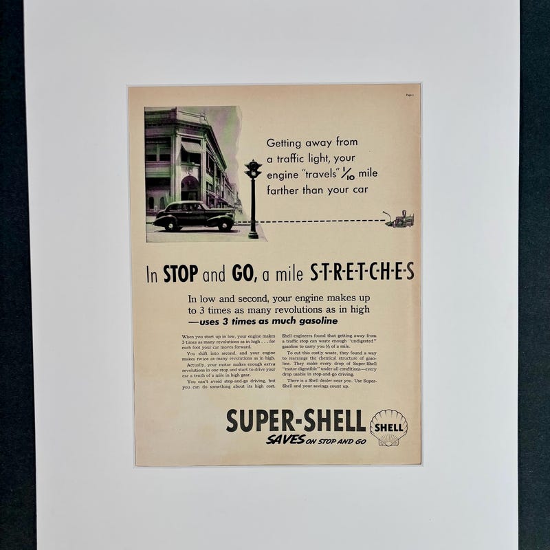 Shell Gasoline - Etsy