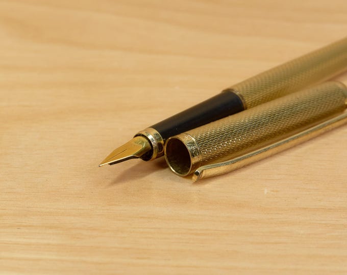 Vintage 80s Elysee Fountain Pen Gold Tone / Fine Nib / Made in West ...