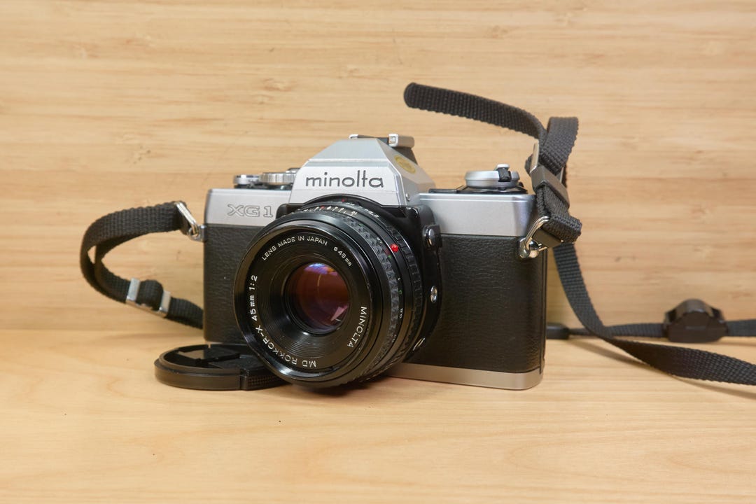 Vintage Minolta XG1 35mm SLR Film Camera, With 45mm F2 Minolta MD ...