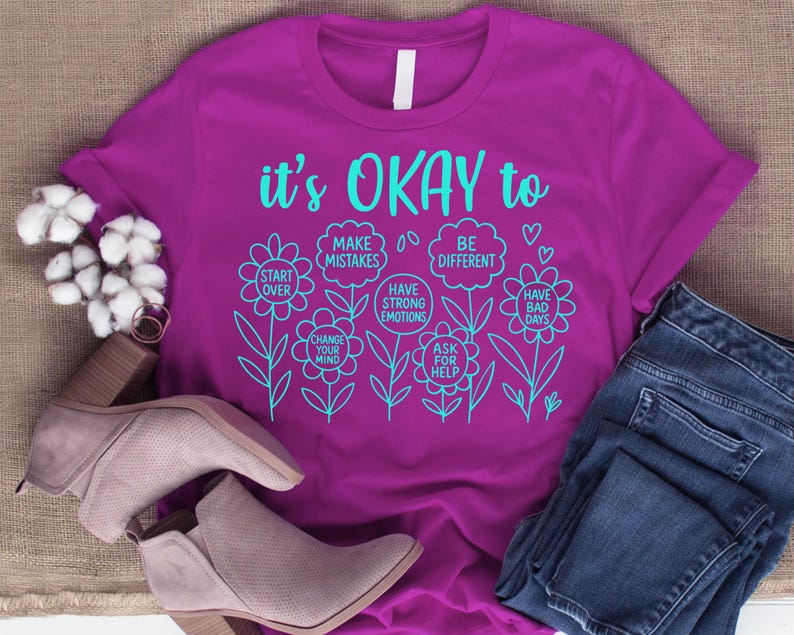 It's Okay to Boho Floral Svg, Flowers Svg, Motivational Svg ...