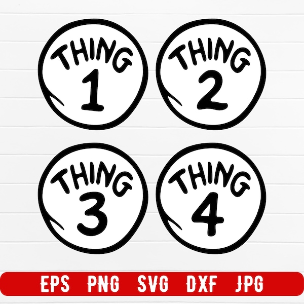 Thing 1 2 3 - Etsy