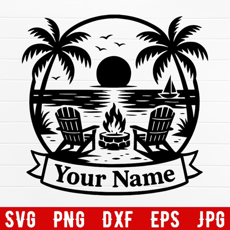 Beach Nature Svg - Etsy
