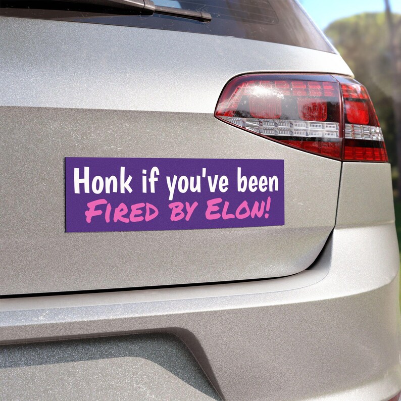 Anti-elon Bumper Magnet, Funny EV Car Accessory, Bought Before Elon ...