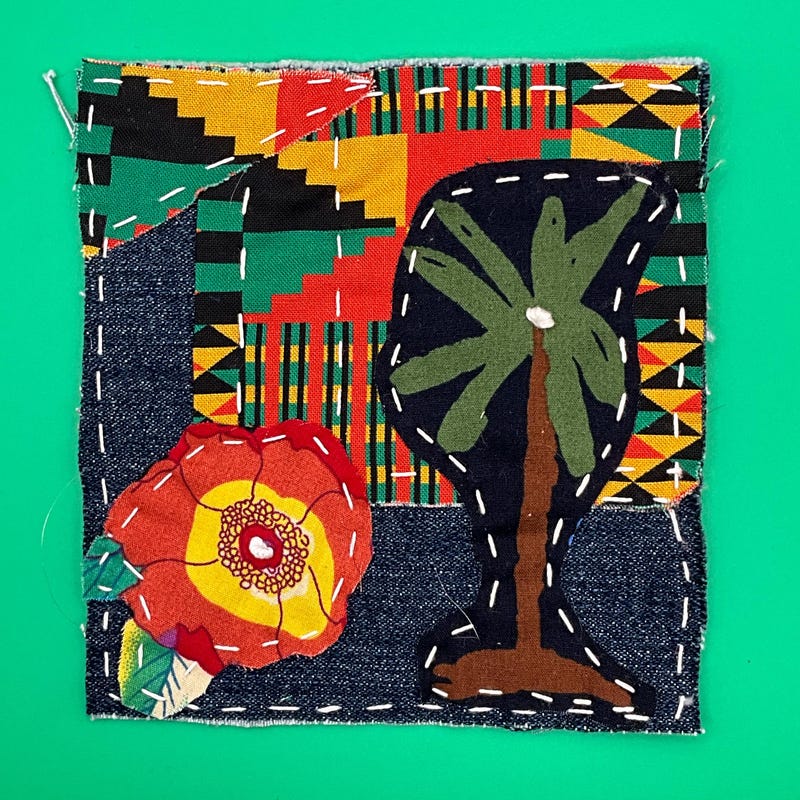 Sashiko Tree - Etsy