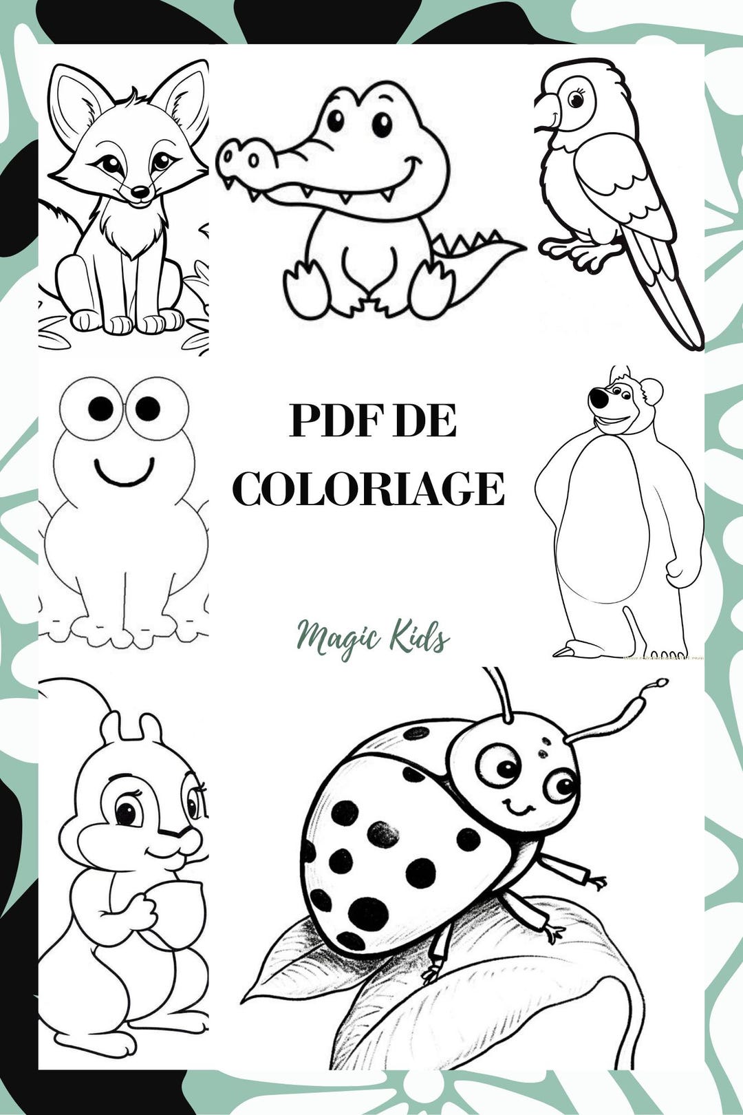 Printable Coloring and Craft Book – Art Activity for Kids, Fun PDF to ...