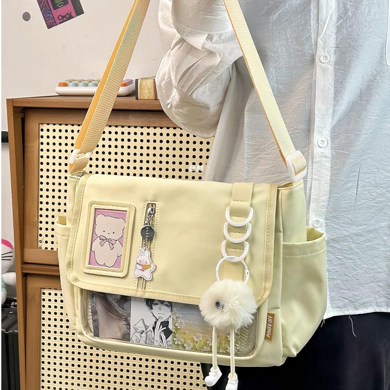 Large Ita Bag for Pins and Pins Display, Anime Crossbody Bag, Kpop ...