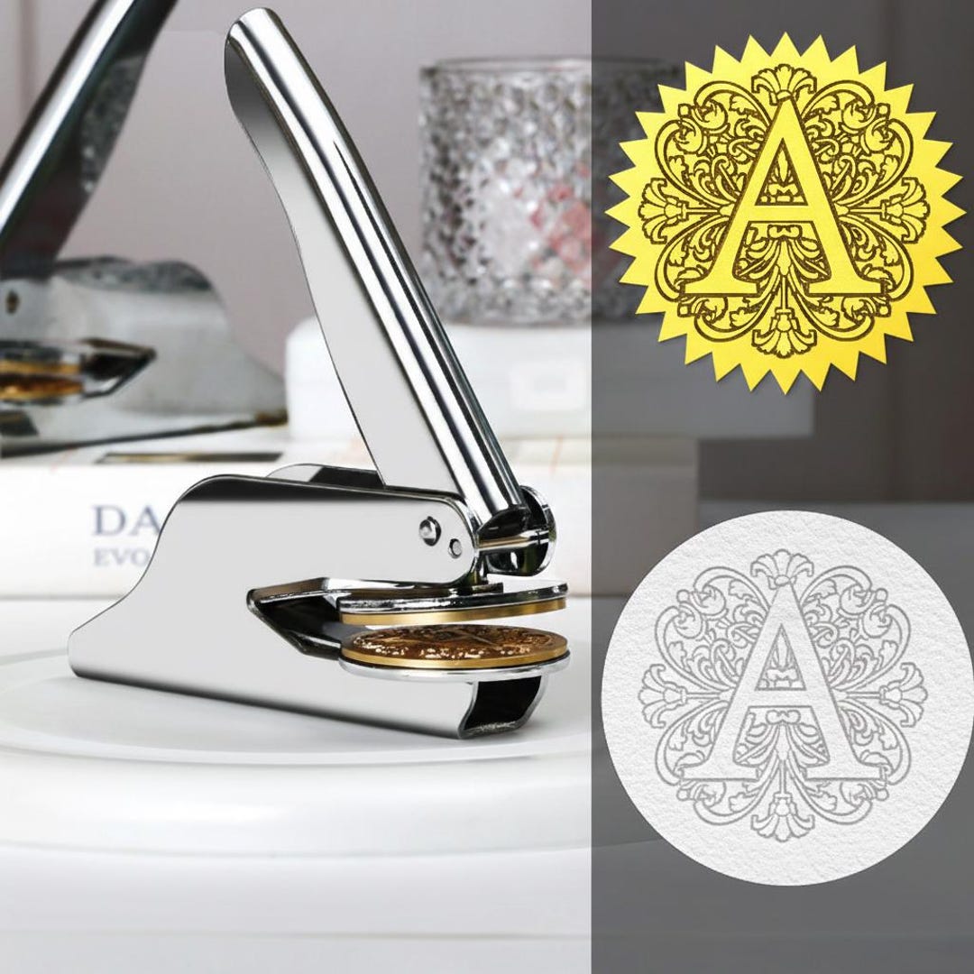 Custom Logo Embosser Stamp, Personalized Wedding Stationery Seal ...