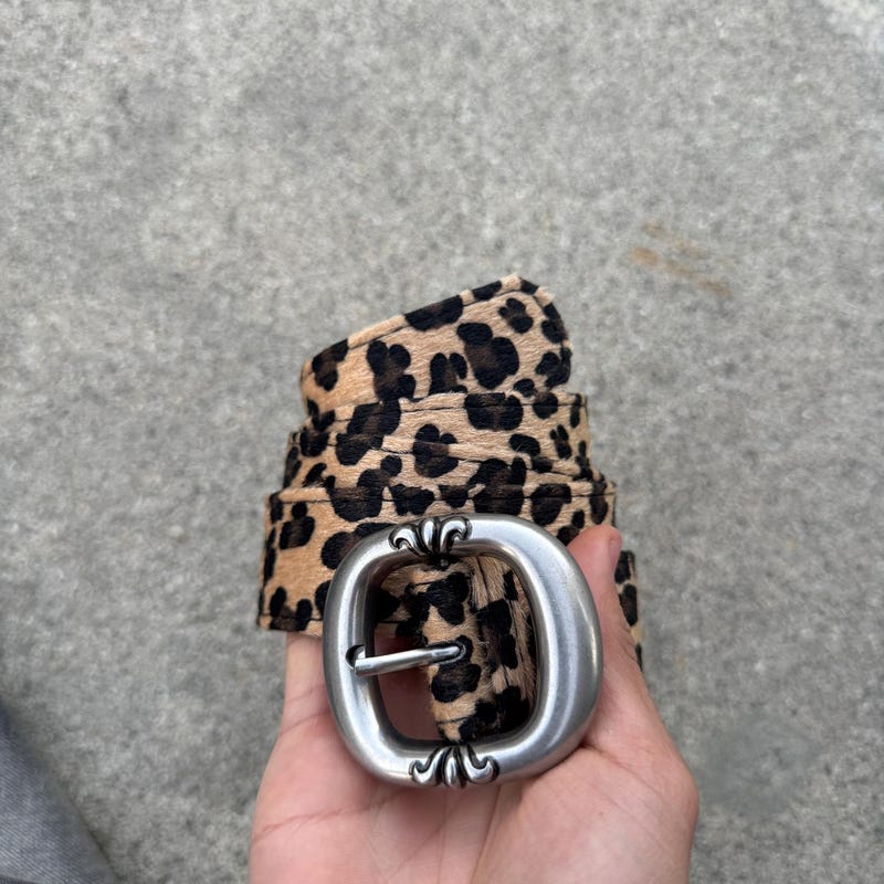 Leopard Print Belt - Etsy