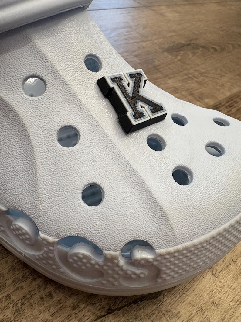 Custom Letter Croc Charm – 3D Printed Jibbitz Style Initial for Crocs ...