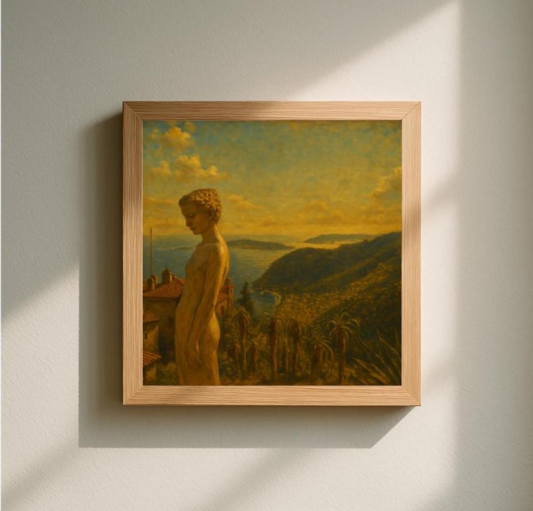 DIGITAL Eze France, Oil Painting Download, Renaissance Art, Wall Decor ...