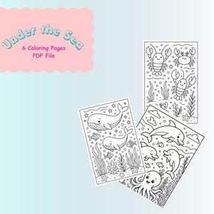 Under the Sea Coloring Pages | Printable Under the Sea Animals PDF for ...