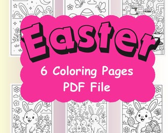 Easter Coloring Pages | Printable Easter Themed PDF for Kids | Spring ...