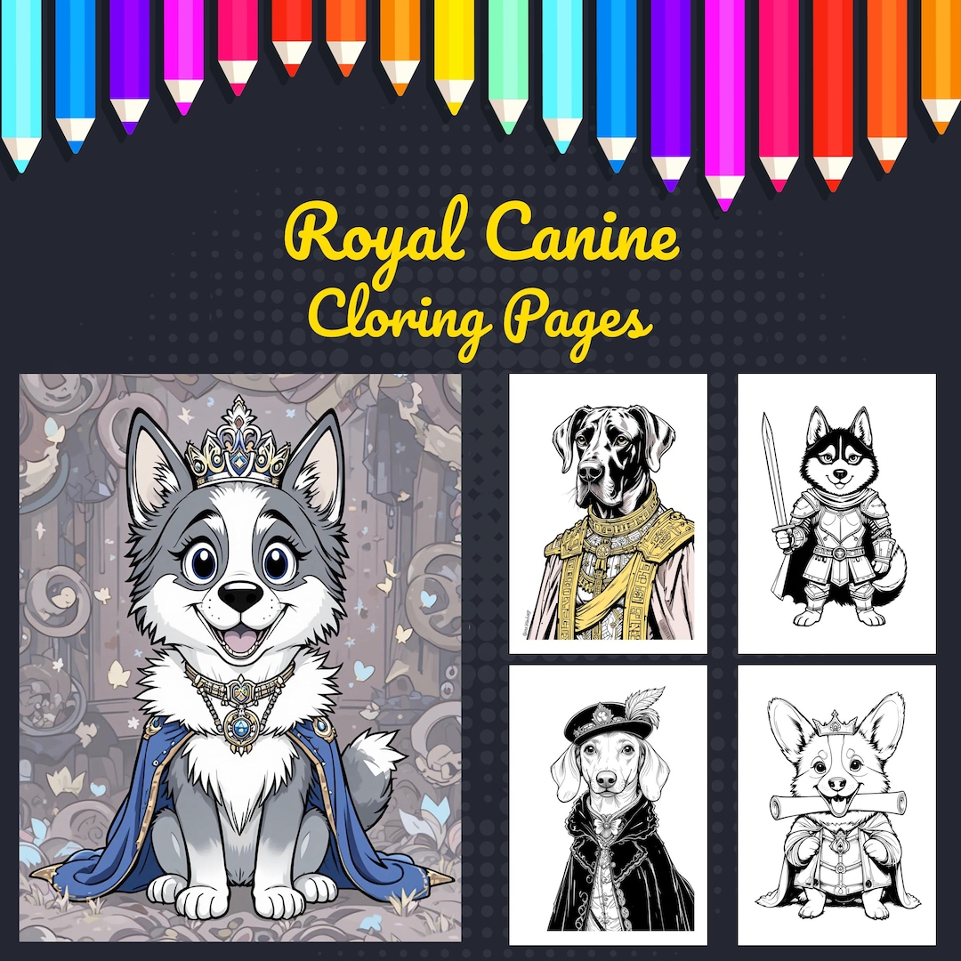 Royal Canine Coloring Pages, Cute Printable Book for Kids & Adults ...