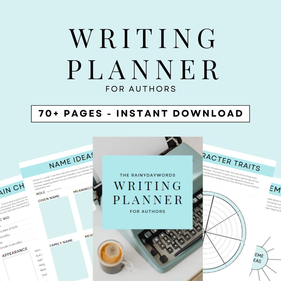 Writing Planner for Authors – Guided Writing Journal, Book Writing, for ...