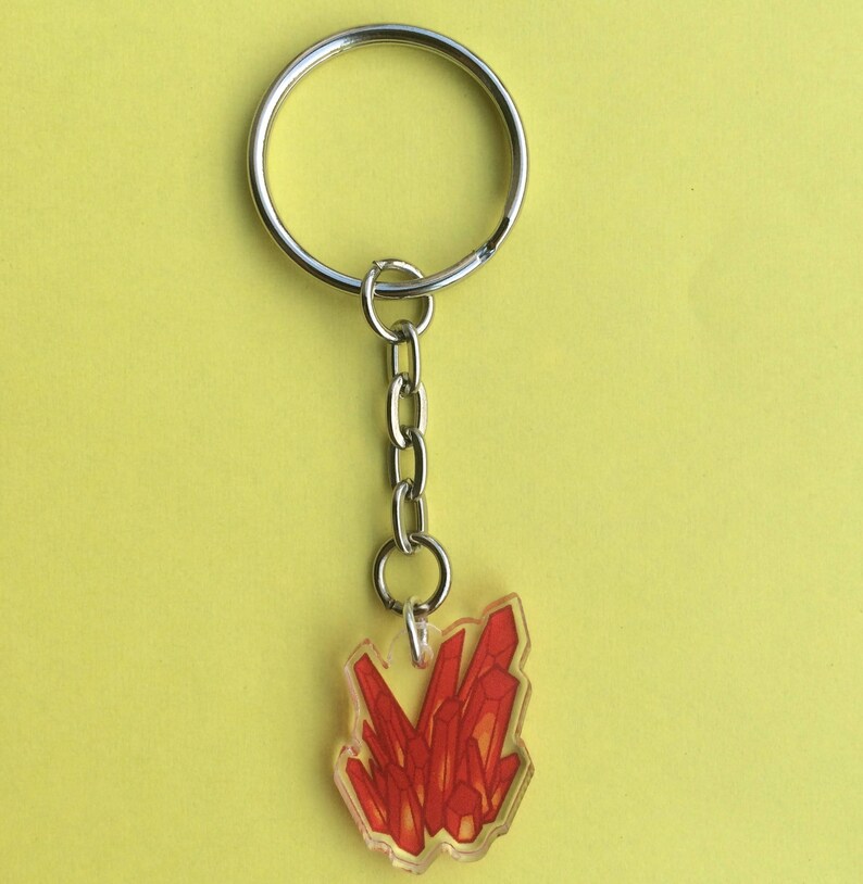 Dragon Age Red Lyrium Crystal Acrylic Keychain Keyring | Etsy