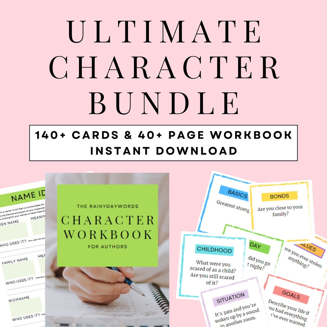 Ultimate Character Bundle - Workbook and Card Deck for Authors, Fiction ...
