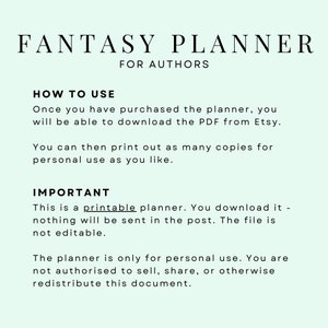 Fantasy Writing Planner for Authors – Guided Writing Journal, Book ...