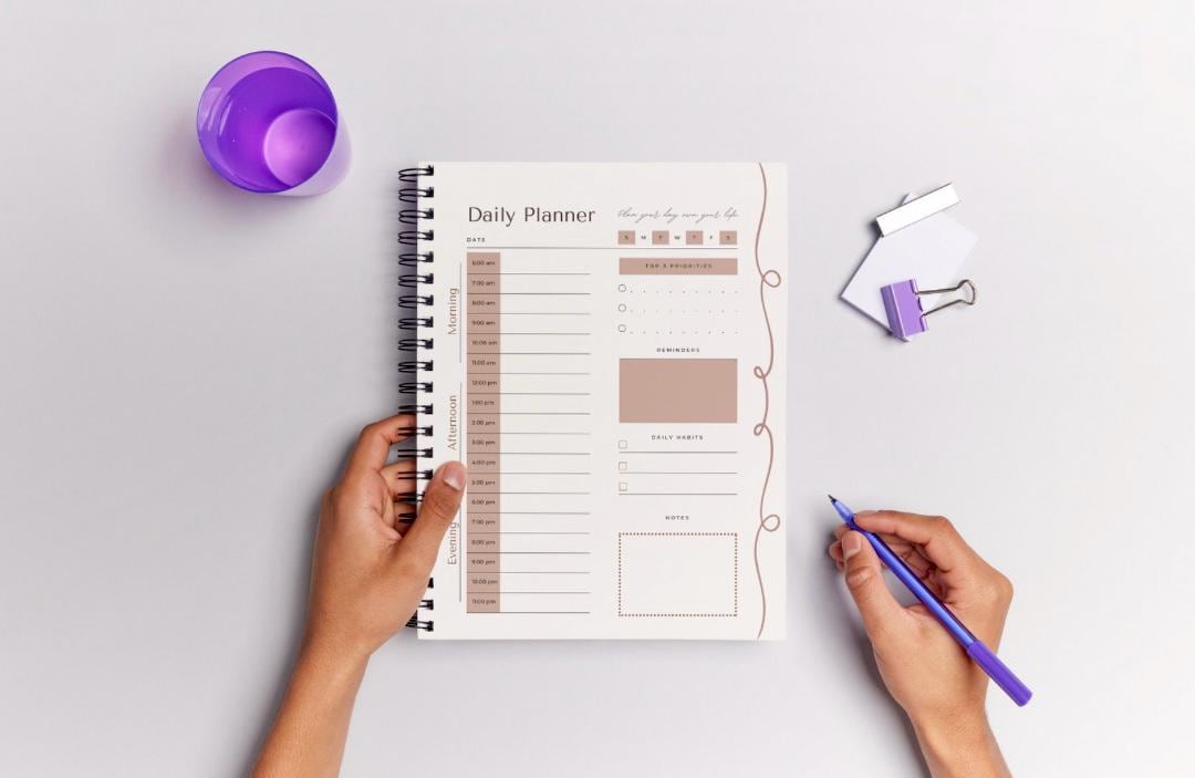 Minimalist Daily Planner | Printable To-do List, Productivity Organizer ...
