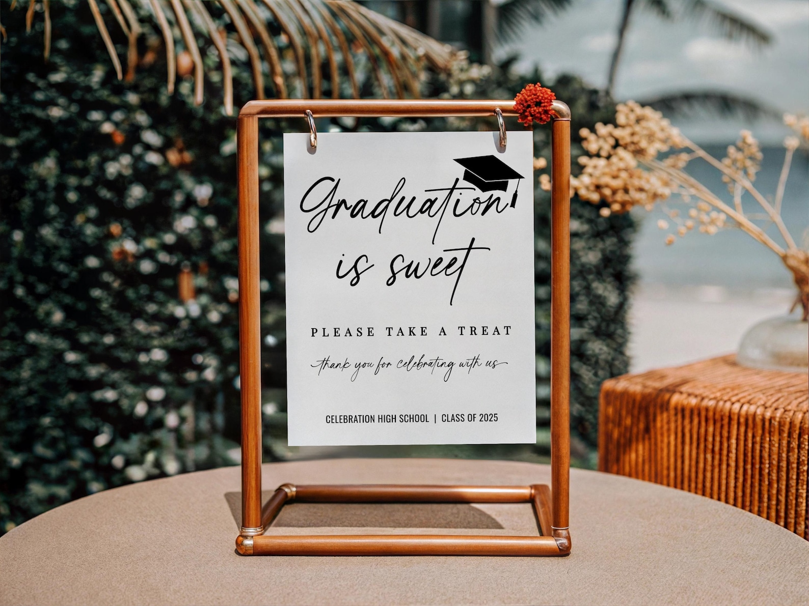MELODY Graduation Dessert Table Sign, Printable Graduation Treat Table ...