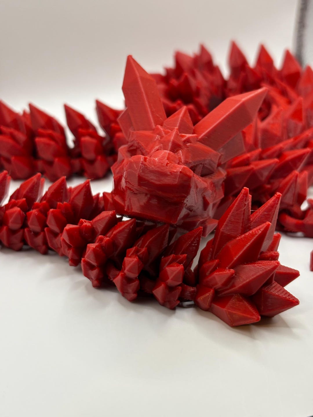 3D Printed Crystal Dragon Sculpture – Articulated & Unique Fantasy ...