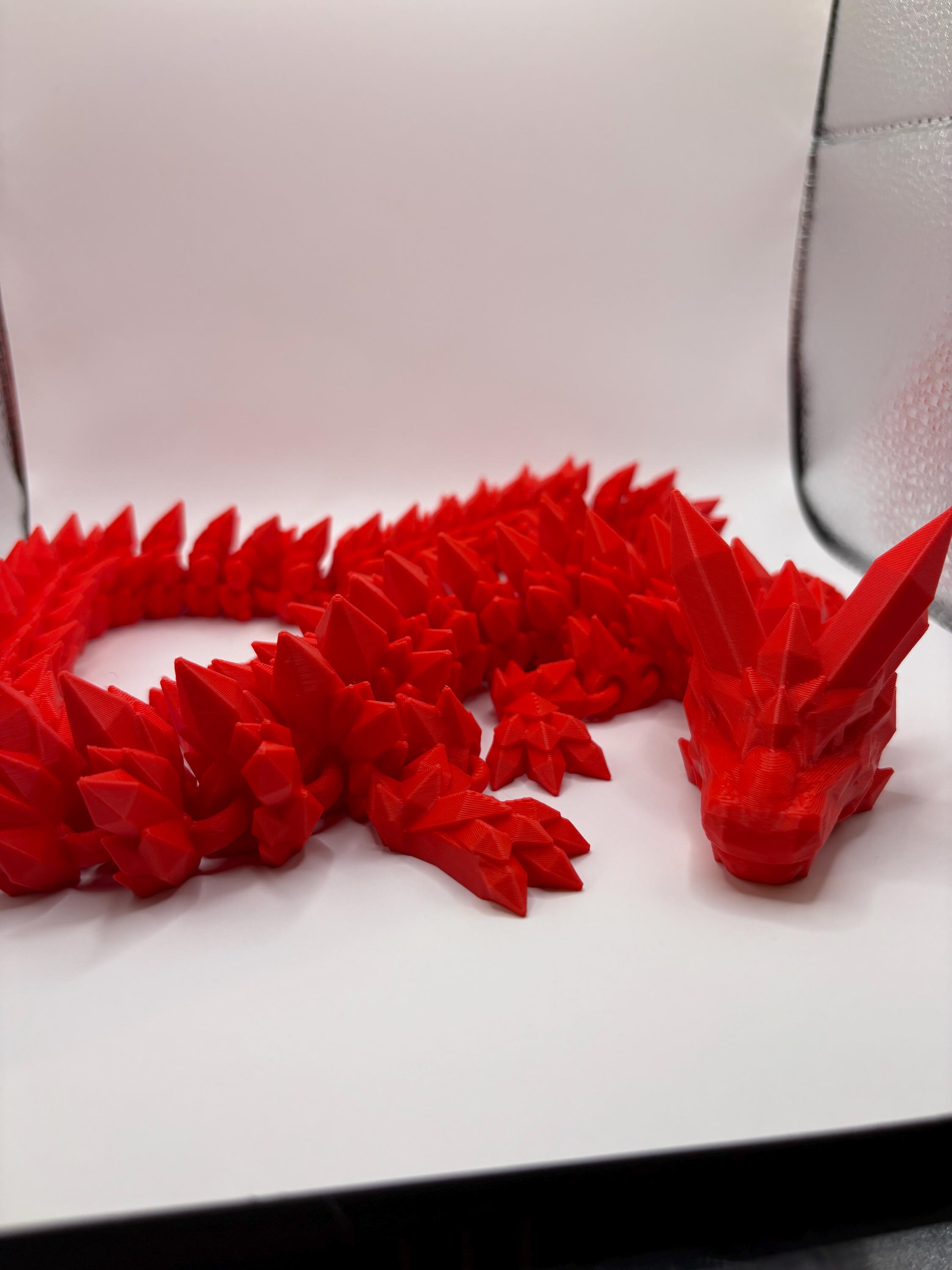 3D Printed Crystal Dragon Sculpture – Articulated & Unique Fantasy ...