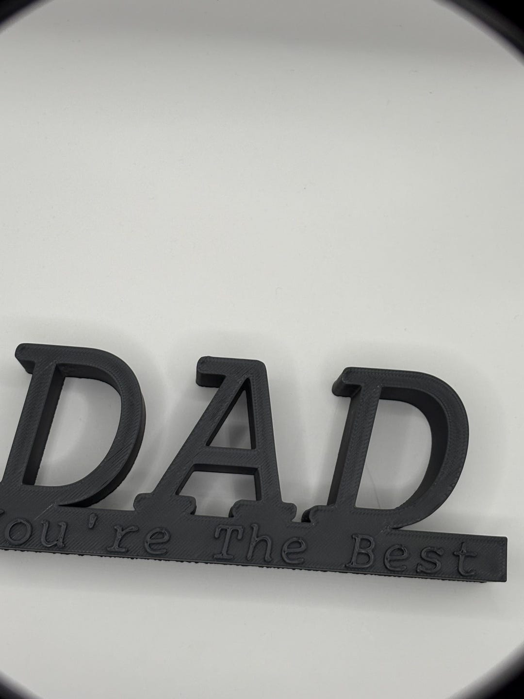 Personalized 3D Printed Father Sign: Custom Dad Name Art - Etsy