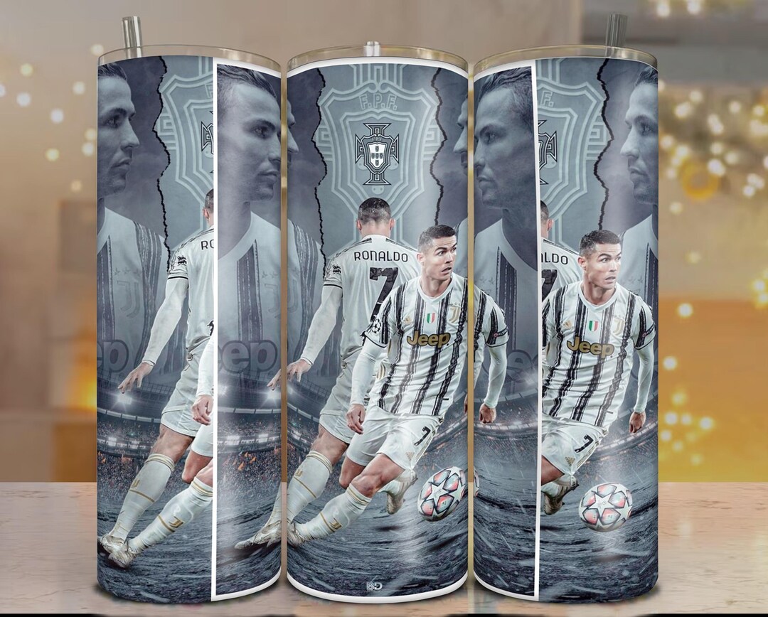 Legendary Cristiano Ronaldo Digital Design Tumbler Wrap 20oz ...