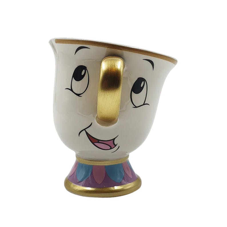 Genuine 3D Disney Beauty & the Beast Cartoon Chip Tea Cup-sculpted ...