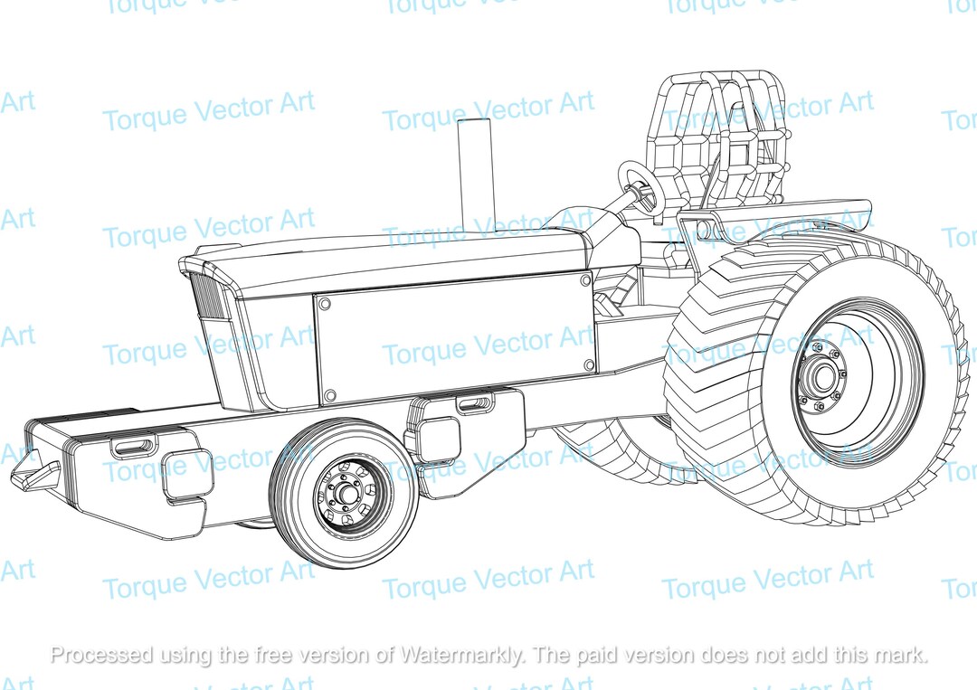 Pro Stock Pulling Tractor SVG Files - Etsy