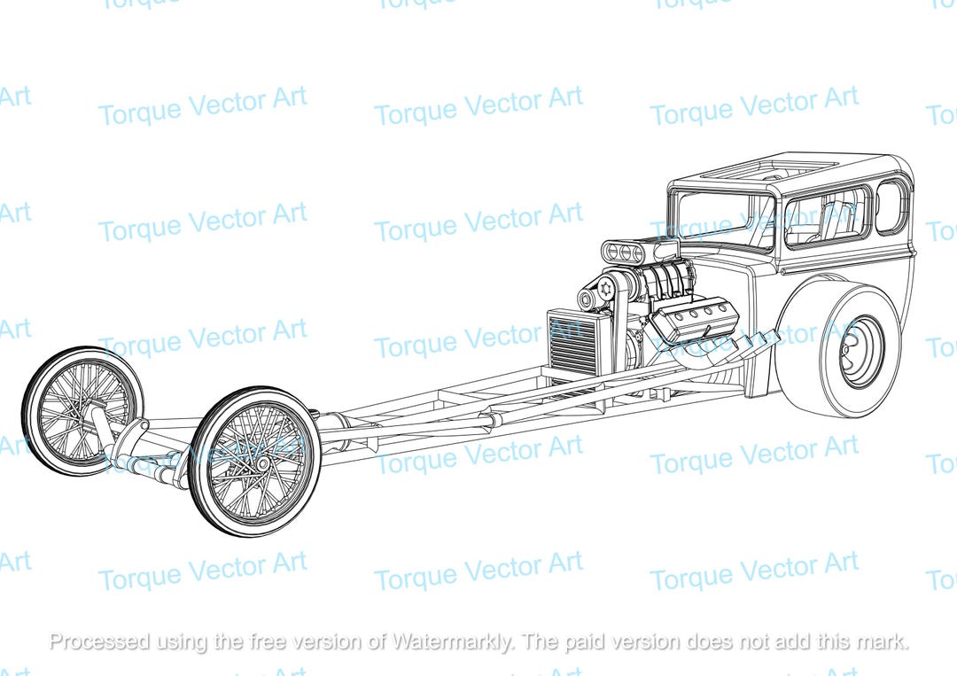 Vintage Front Engine Dragster SVG Files - Etsy