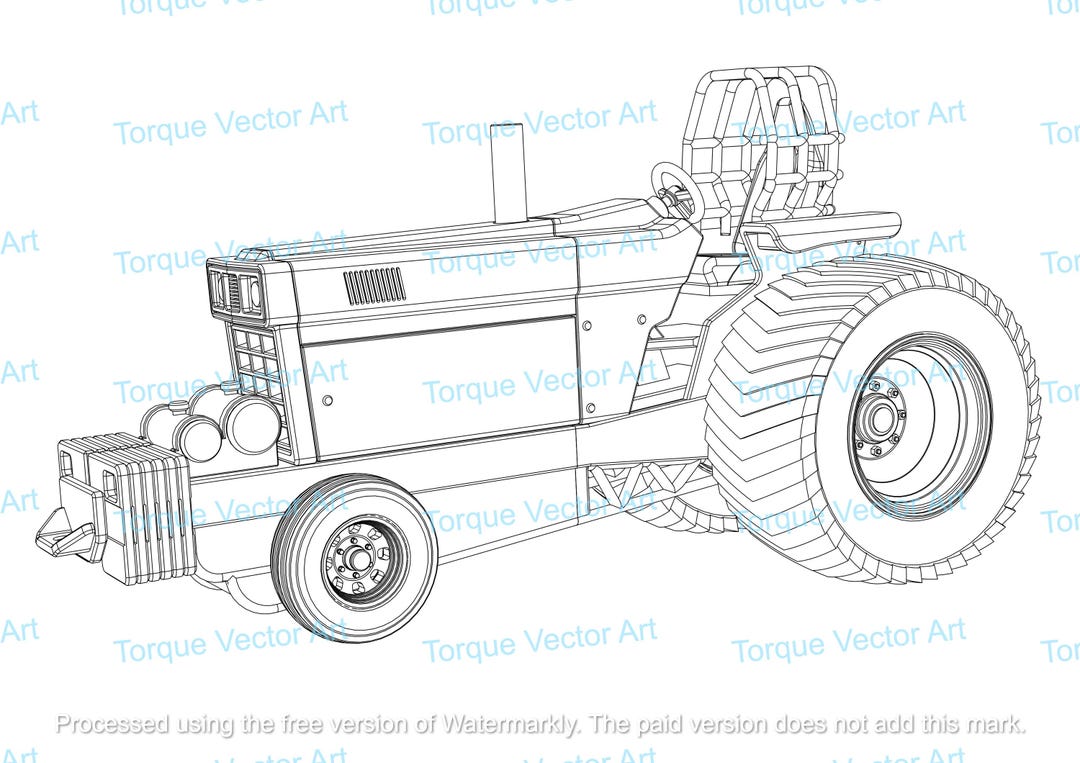 Pro Stock Pulling Tractor SVG Files - Etsy