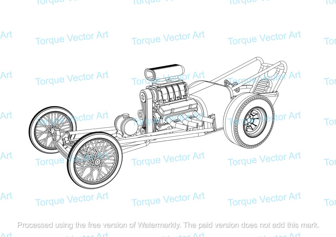 Vintage Front Engine Dragster SVG Files - Etsy
